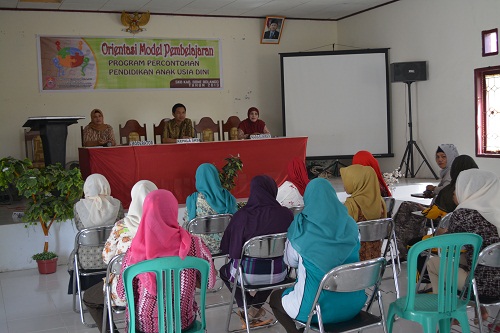 Orientasi Pembelajaran Program Percontohan PAUD SKB Bone Bolango